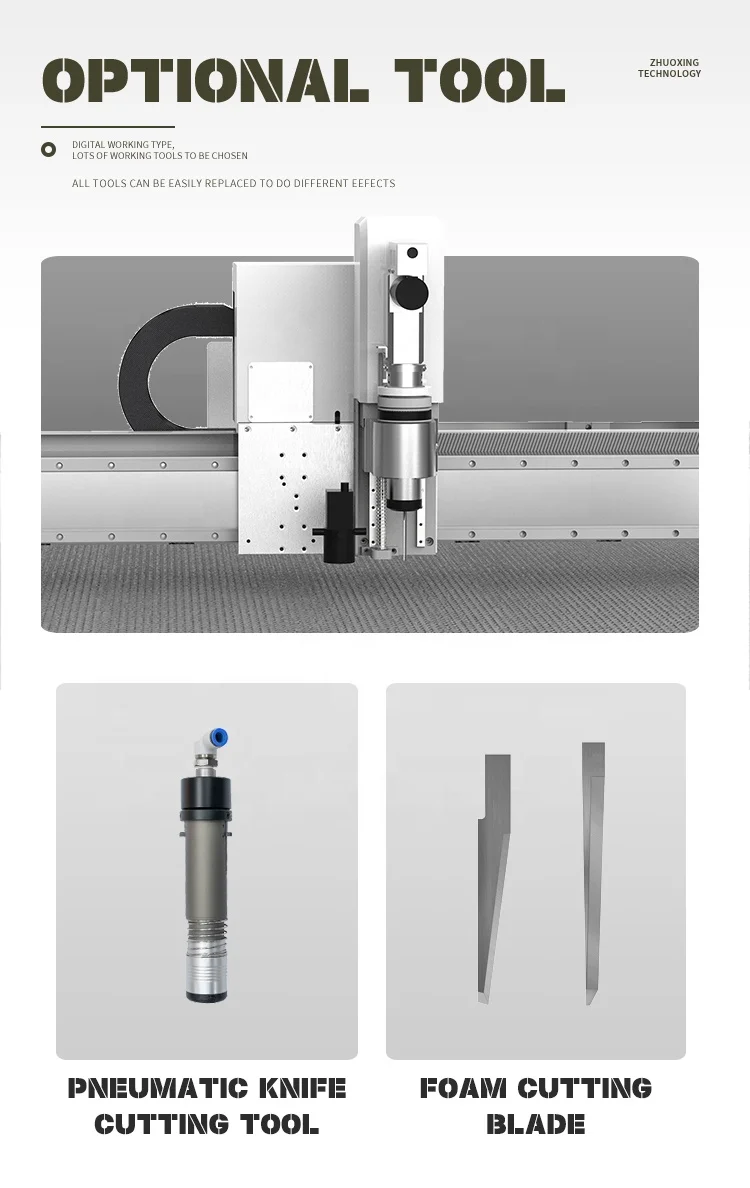 Digital Oscillating Knife Pneumatic Blade Automatic Cnc Cutter Epe Foam ...
