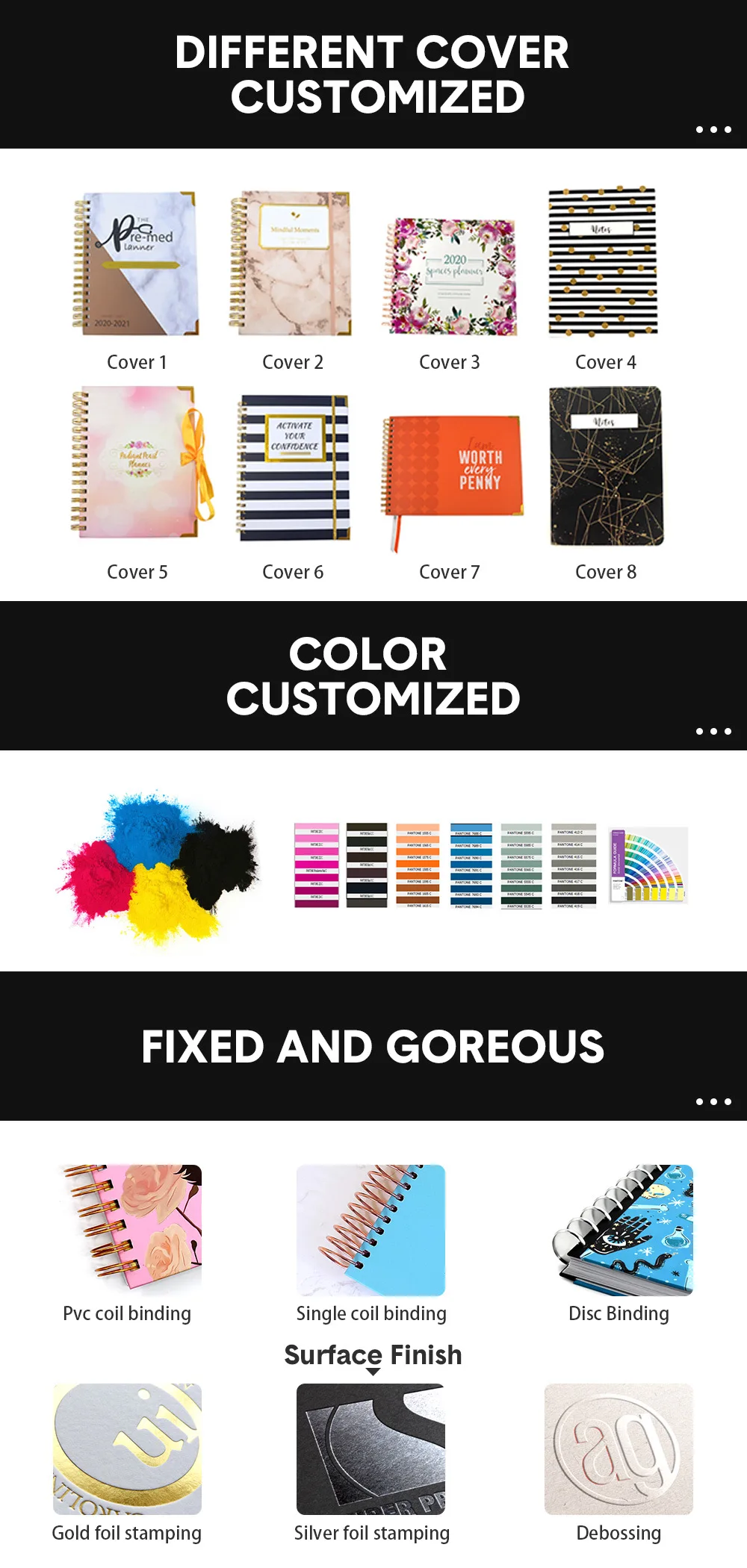 Spiral Notebook A5/b5 Perforated Fancy Notebook Low Price Translucent ...