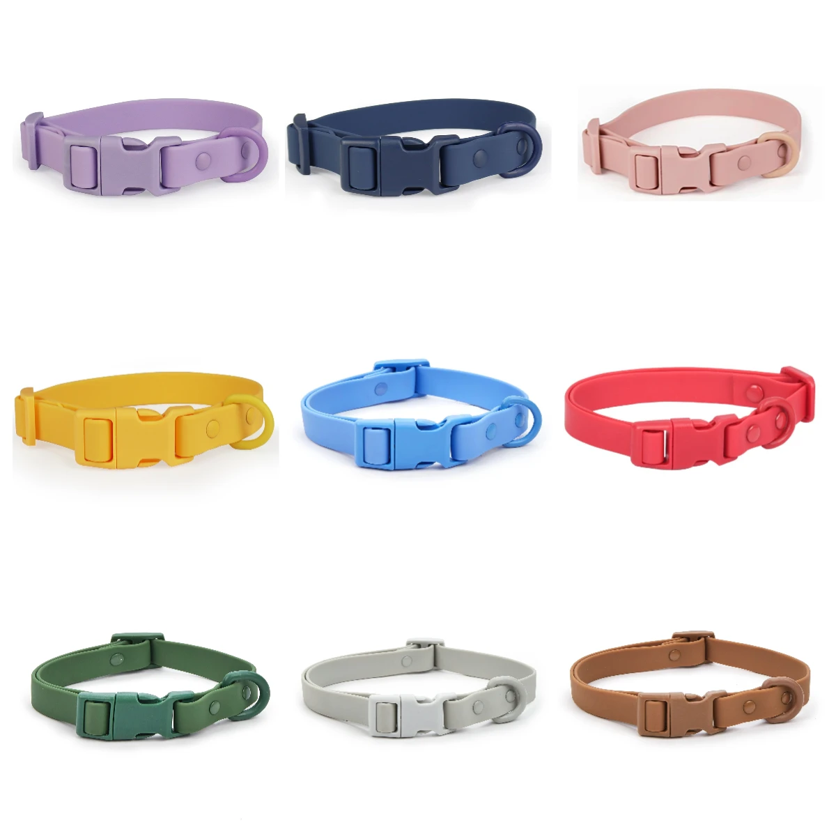 Wholesale Soft Pvc Waterproof Dog Buckle Collar Leash Set Adjustable ...