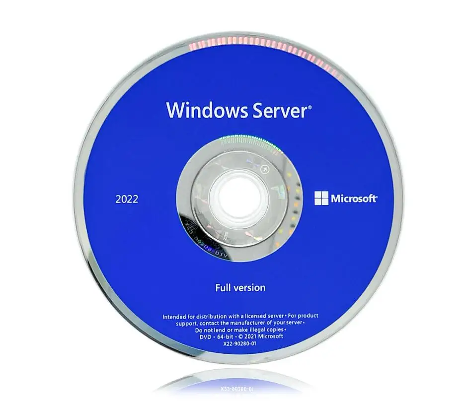 Windows Server 2022 Datacenter 64bit DVD OEM Online Activation Lifetime Warranty 16core 24 Core ...