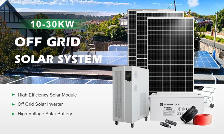 10kw 20kw Off Grid Solar System 20000w Solar Photovoltaic Panels Solar ...