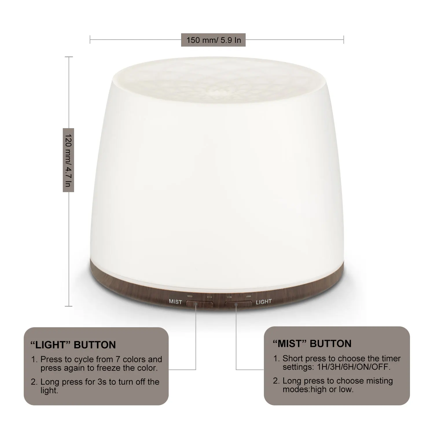 Essential Oil Diffuser,500ml Bluetooth Speaker Aroma Diffuser ...