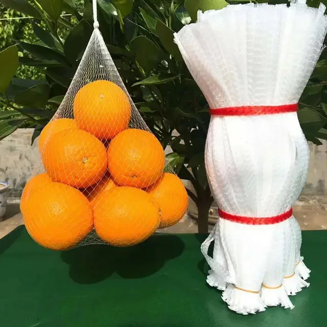 100% Biodegradable Packaging Fruit Mesh Net Bag Plastic Mesh Netting ...