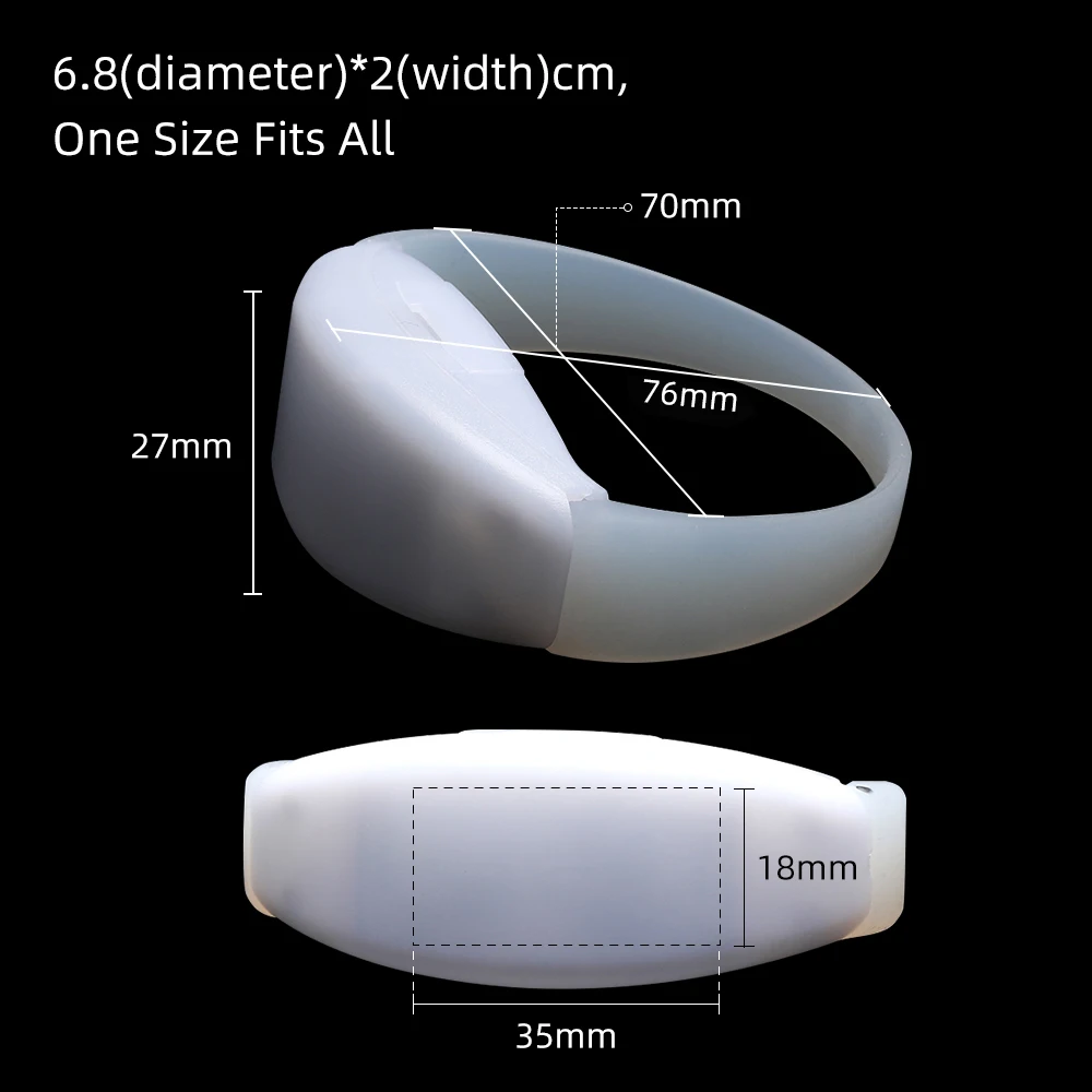 Remote Controlled LED Bracelet with 4 Bright Lights & OEM Availability