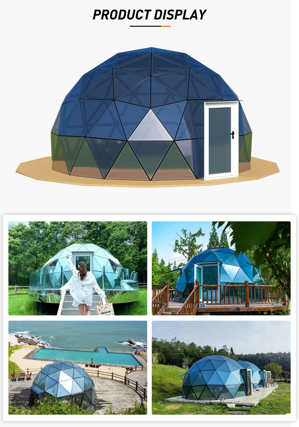 Waterproof Luxury Geodesic Glass Dome Tent & Inflatable Roof Tent - Oem ...
