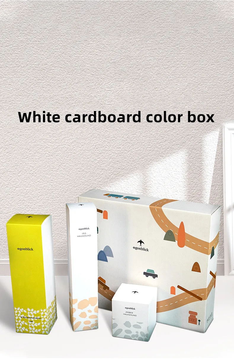 Custom High Quality White Cardboard Paper Skincare Cosmetics Eco ...