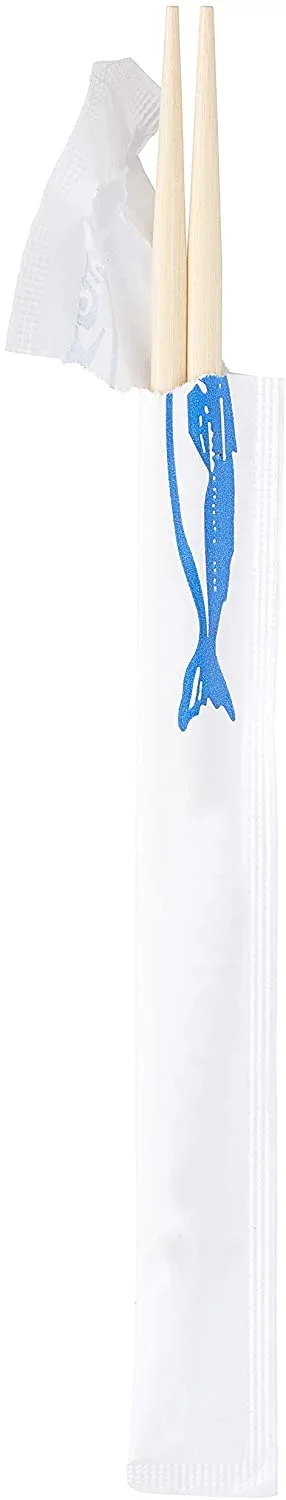 Wholesale Chopsticks Custom logo Branded Sushi Sleeves Semi Paper Cover ...