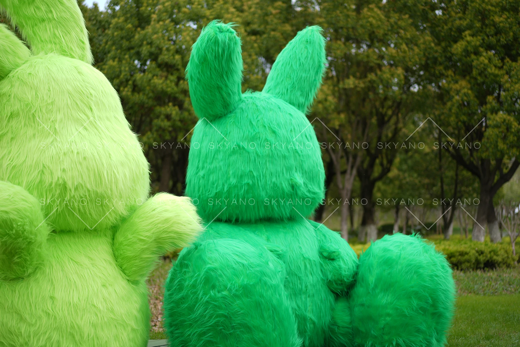 Custom Large Inflatable Plush Rabbit Model Advertising Holiday ...