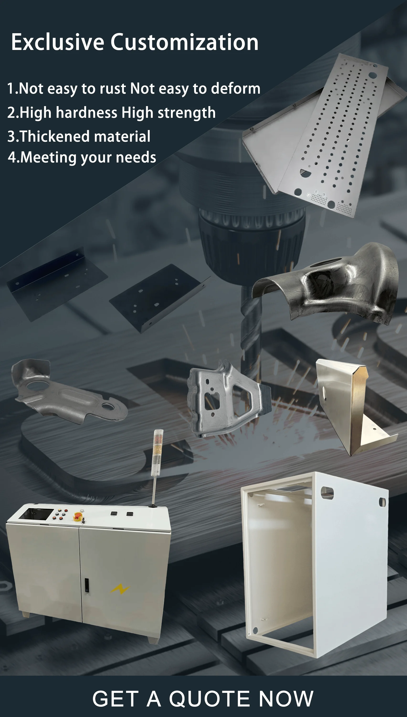 Aluminum Sheet Metal Fabrication Enclosure Sheet Metal Stamping Bending ...