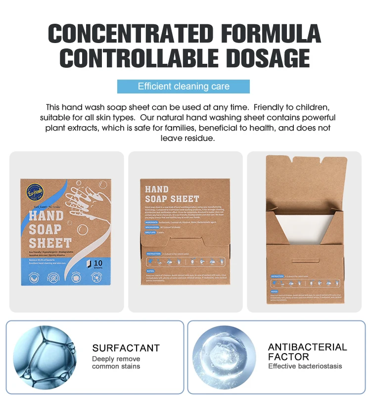 Sustainable Hand Washing - Dissolvable Paper Soap Sheets