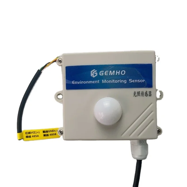 Rs485 4-20ma Smart Outdoor Analog Lux Sensor Light Level Sun Brightness ...