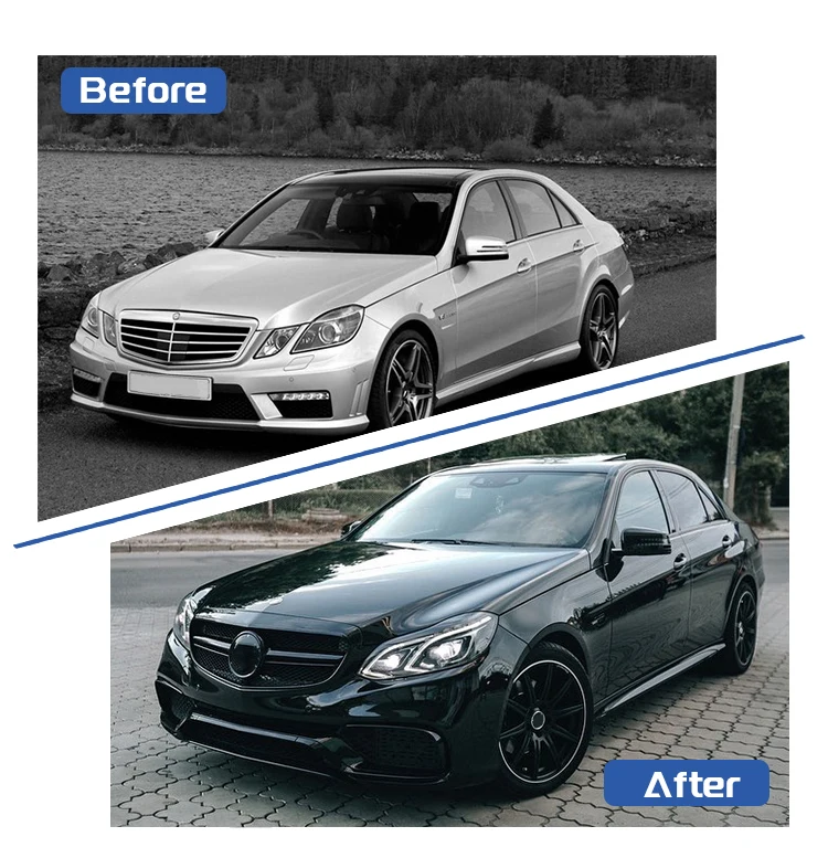 Leishuo OEM W212 Bodykit W212 E350 Body Kit E63 AMG Rear Bumper Lip ...