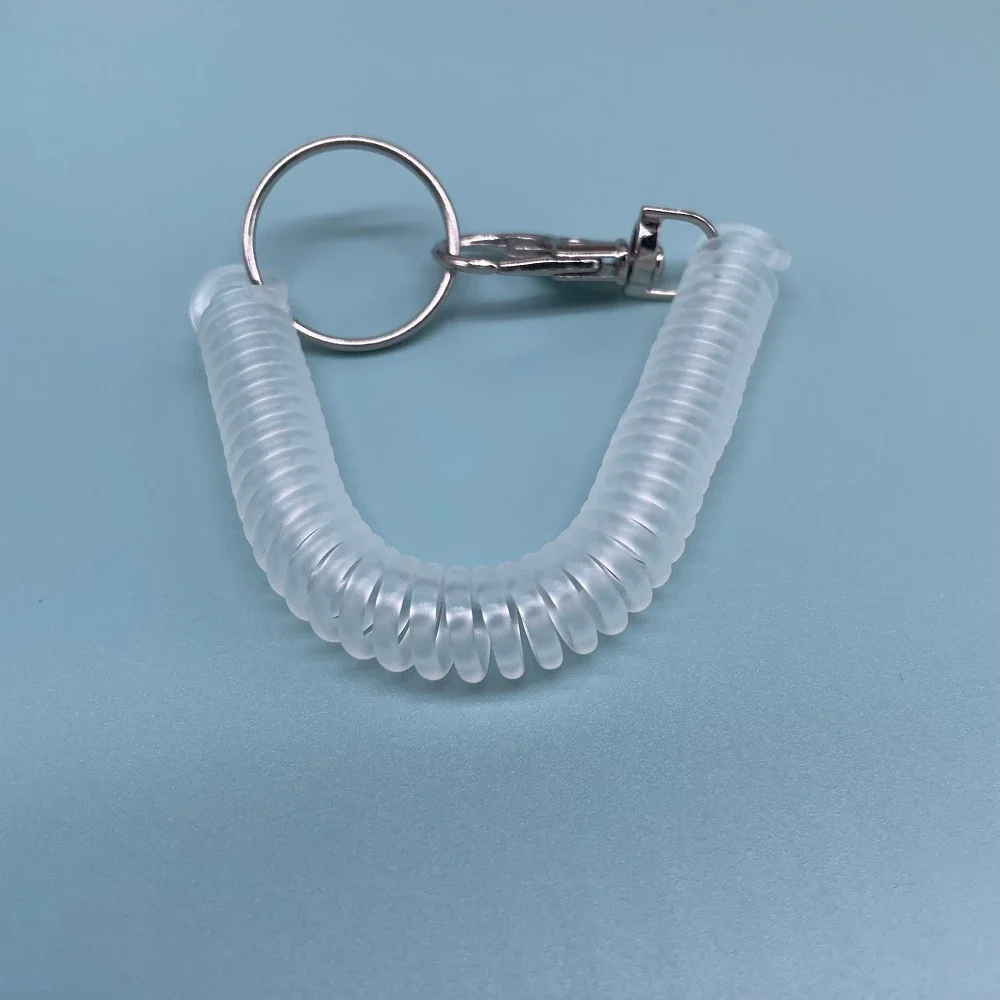 Secure Your Keys with a Spiral Retractable Spring Coil