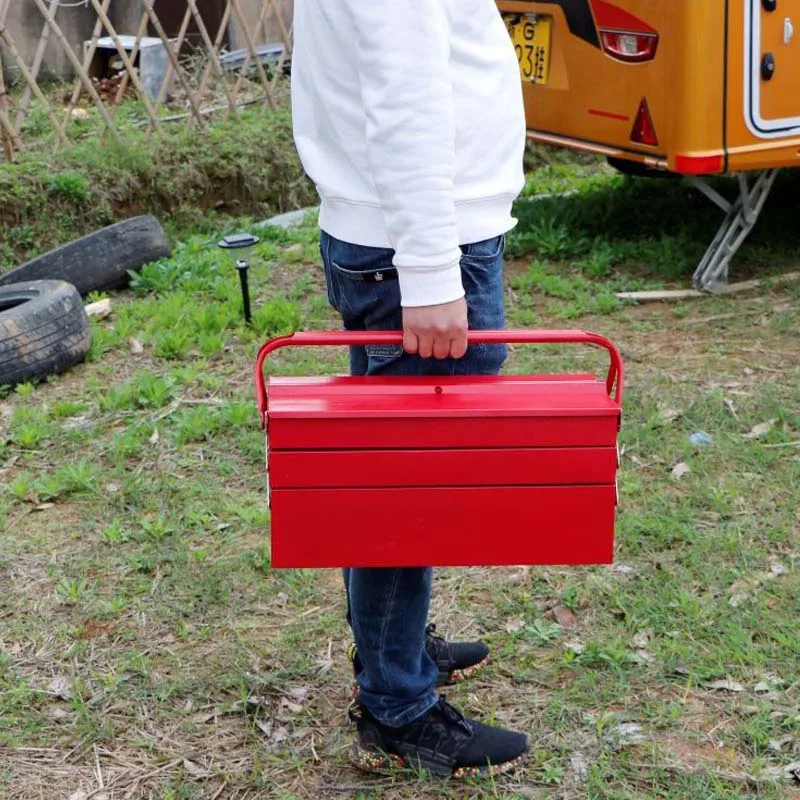 Metal Machine Tool Box With Lock Professional Tools Storage Box With ...