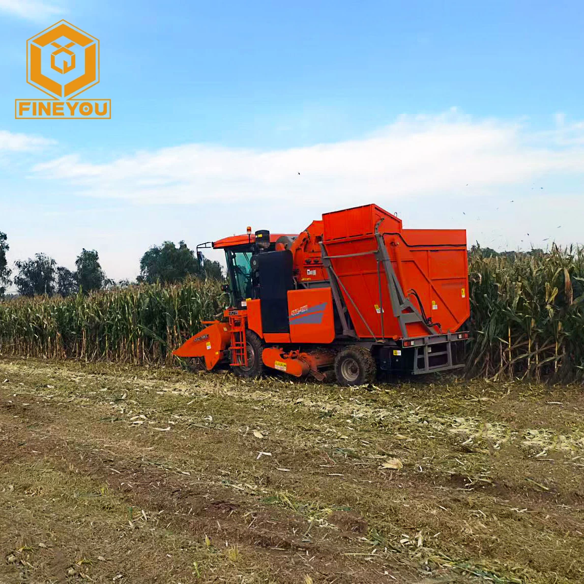 Fineyou 200HP 4-Row Corn Cob Harvester - High Productivity