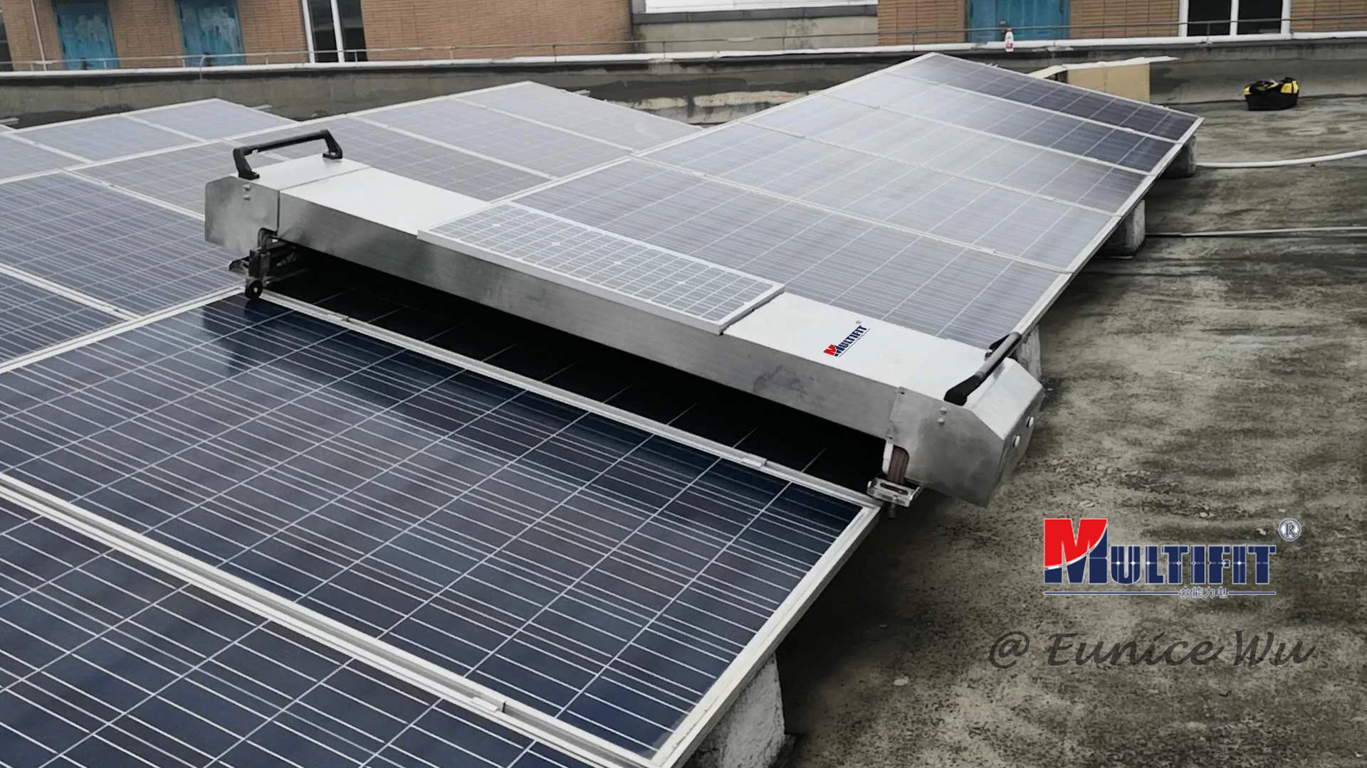 Multifit Automatic Solar Panel Cleaning Robot Portable Dry/water ...