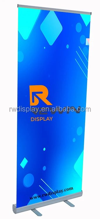 Aluminium Silver Roll Up Stand Banner Trade Show Backwall Display ...