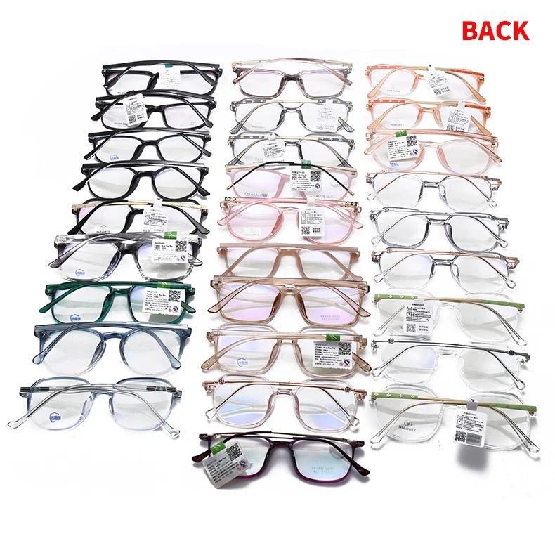 Promotional Cleaning Price Fashion Optical Eyeglasses Frames Retro Male Female TR90 Metal ...