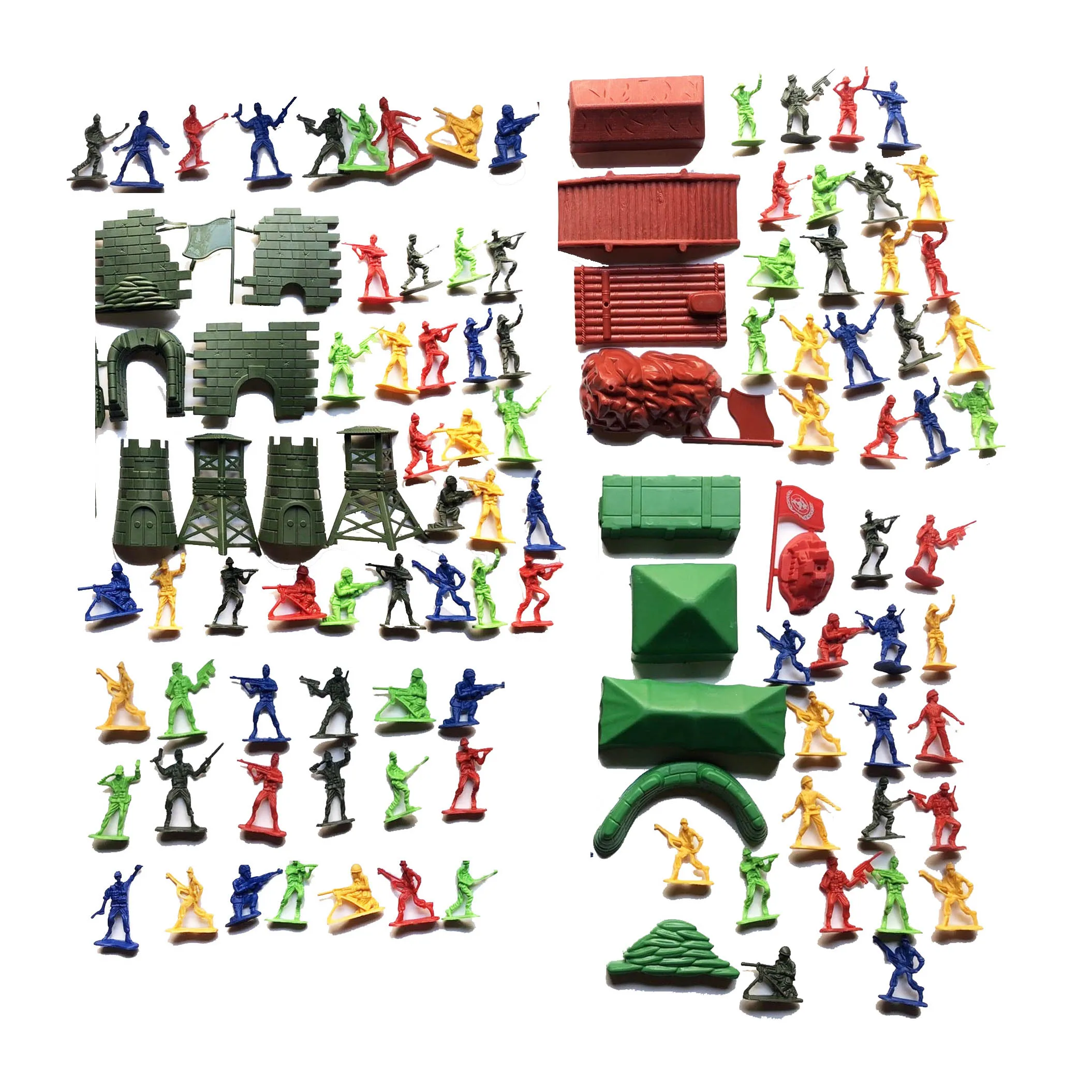 Mini Army Action Figures Military Set Plastic Army Men for Boys ...