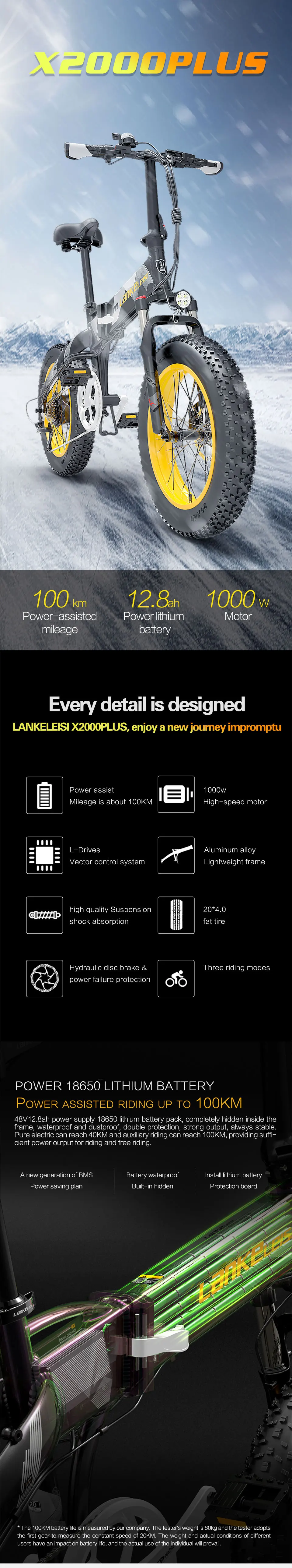 Lankeleisi X2000 Plus - Fastest Electric Bicycle for Ladies