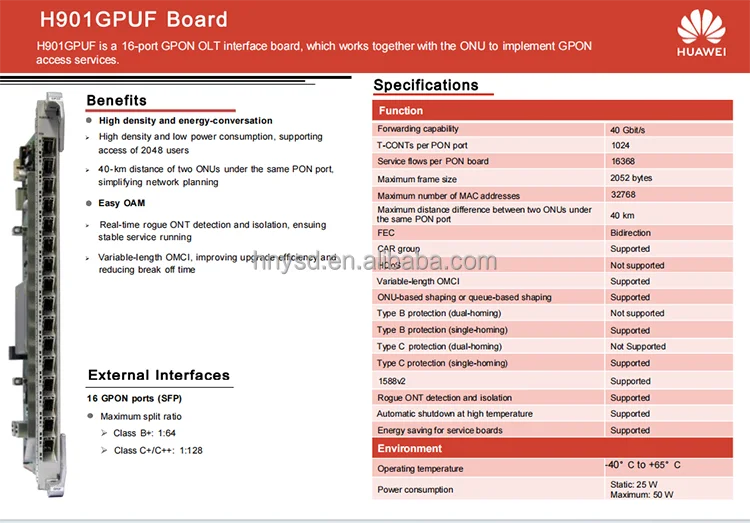 High Quality Gpuf C+ C++ 16 Ports Gpon Olt Interface Board For Ma5800 ...