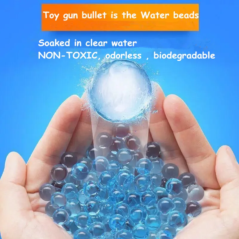 Gell Soft Bullet Splatter Ball 7-8mm Soft Crystal Jelly Beads Water Gun ...