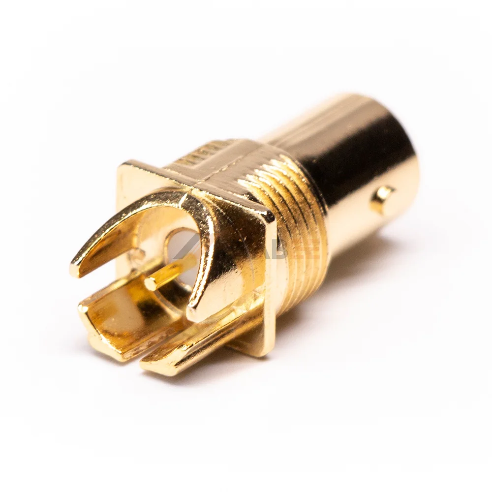 Bnc Straight Vertical Pcb Female Jack Mount Connector Rf Coax - Buy Bnc ...