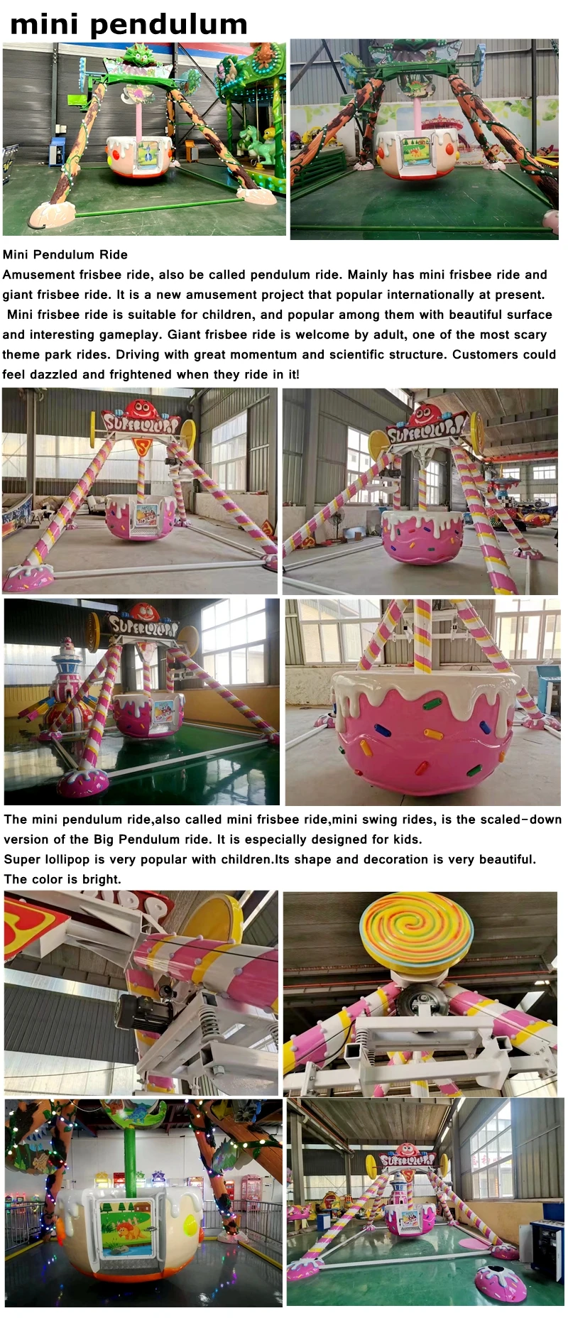 Monster Pendulum 6 Seats - Thrill Ride for Kids & Adults