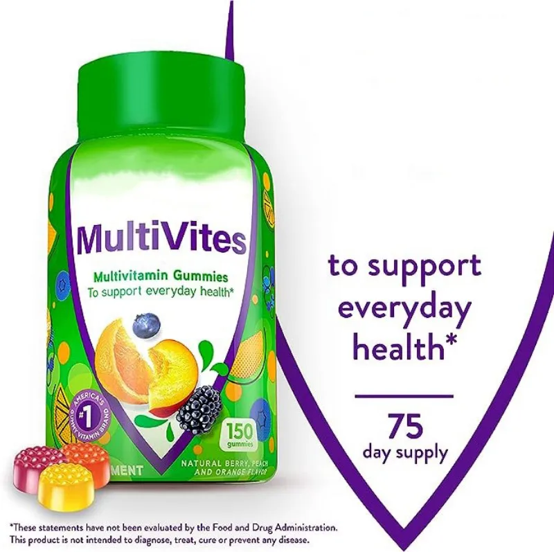 Multivites Gummy Multivitamins For Adults With 12 Vitamins And Minerals ...