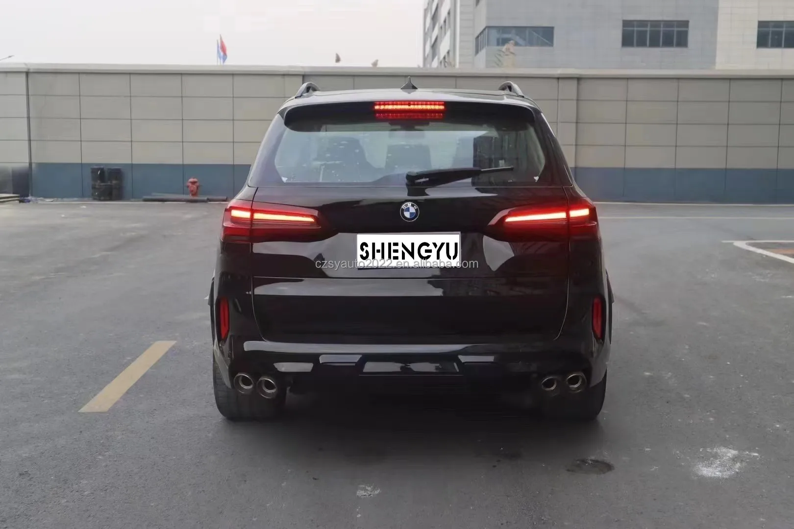 Body Kit Include Front Bumper Assembly Rear Lip Exhaust Pipe and Side ...