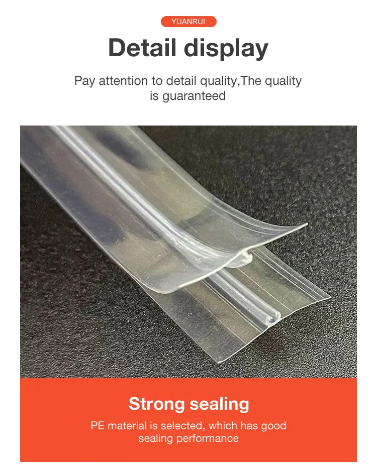 Plastic Pouch Zipper Transparent Plastic Zipper Plastic Zipper Sealing ...