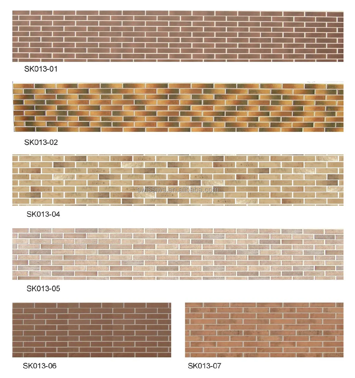 Customized Design Brick Pattern Fiber Cement Planks For Cladding - Buy ...