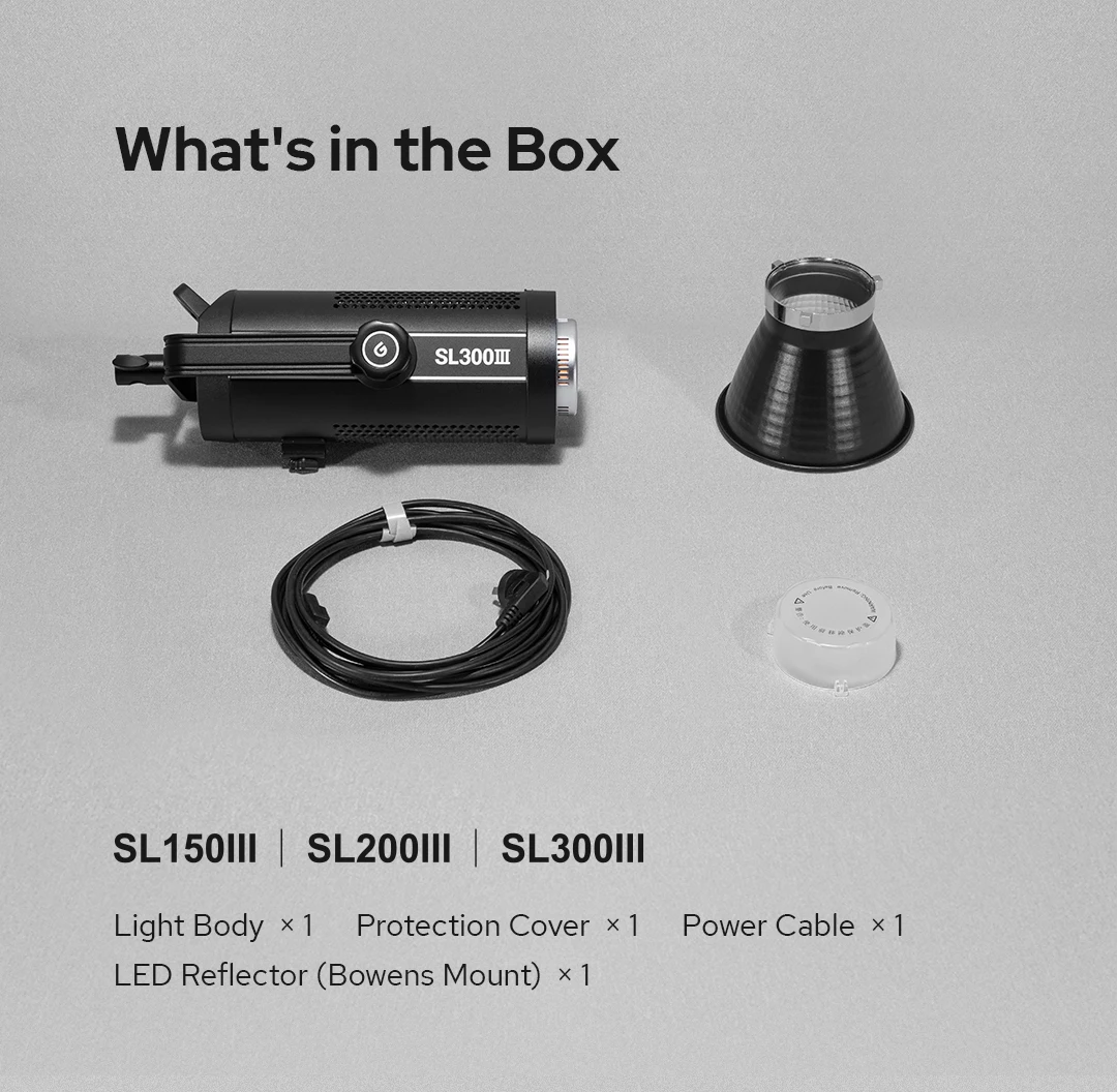 GODOX SL150III, SL200III, SL300III LED Video Lights for Studio