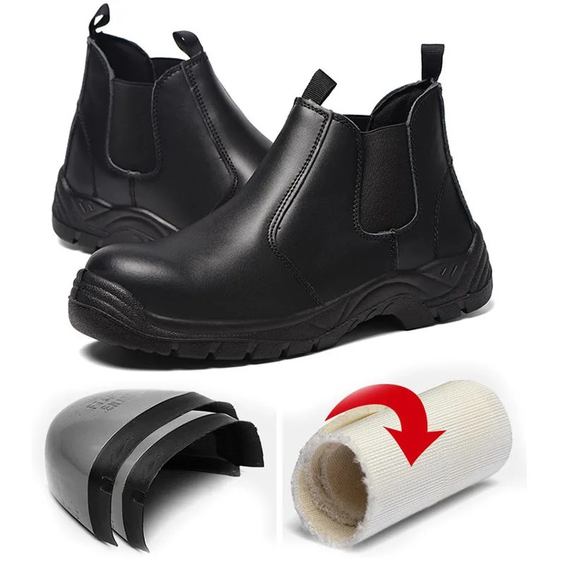 Oem Factory Safety Australia Leather Work Shoes Anti Puncture Insoles ...