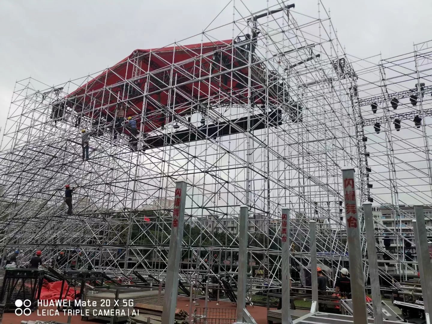 Hot-dip Galvanizing Scaffolding Events Layher Truss/LED Screen Layher ...