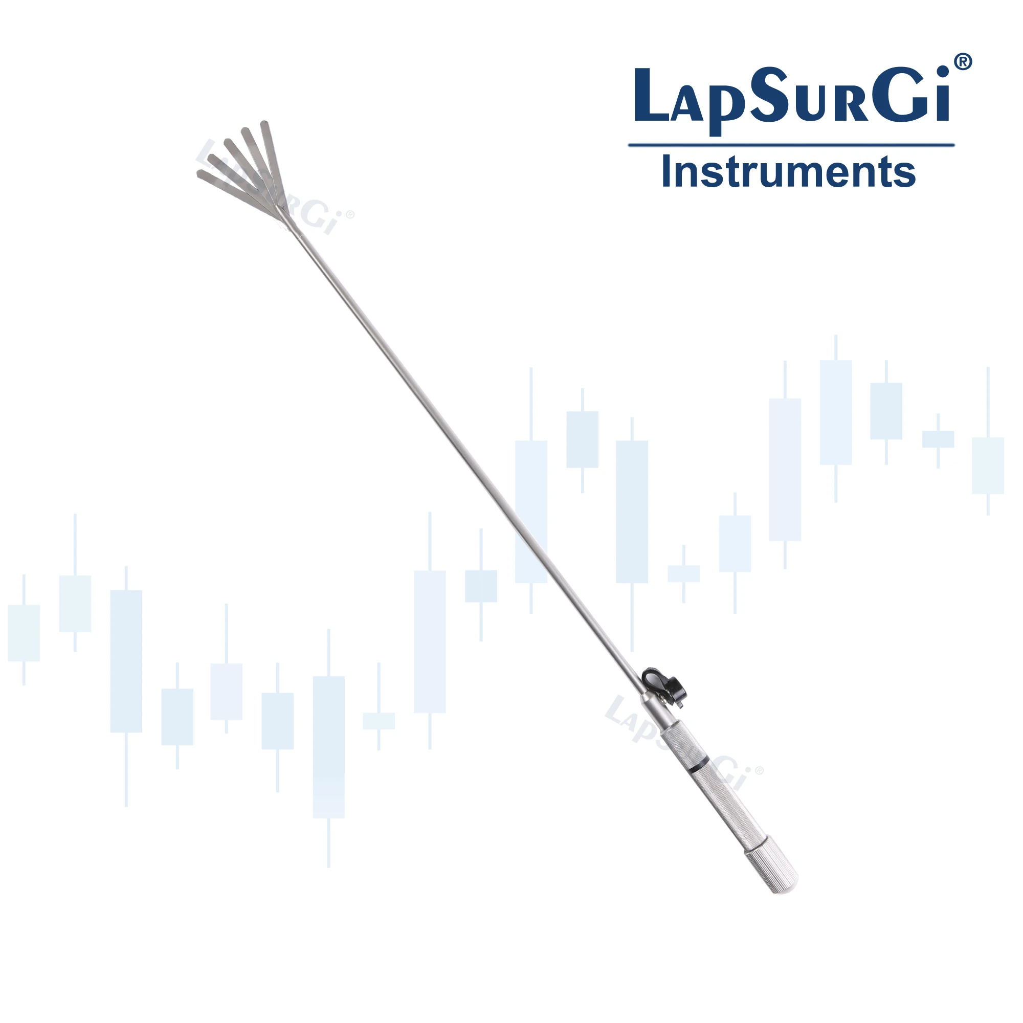 Medical Laparoscopic Fan Shaped Retractor With 5/10mm Five Leaves ...