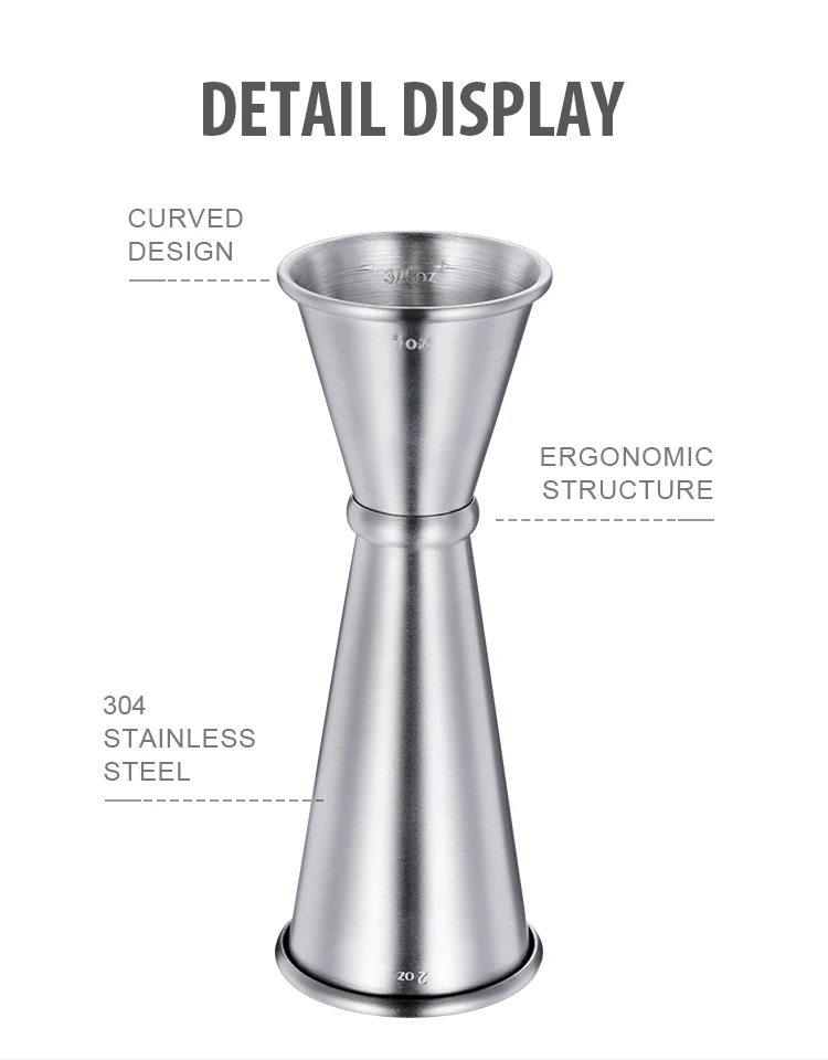 Alcohol Measuring Tools Japanese Style Measuring Oz Cup Stainless Steel ...