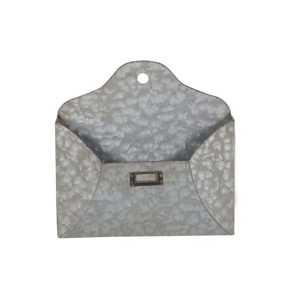 Innova S/2 Retro Pocket Mail Holder,Distressed Antique Galvanized Metal ...