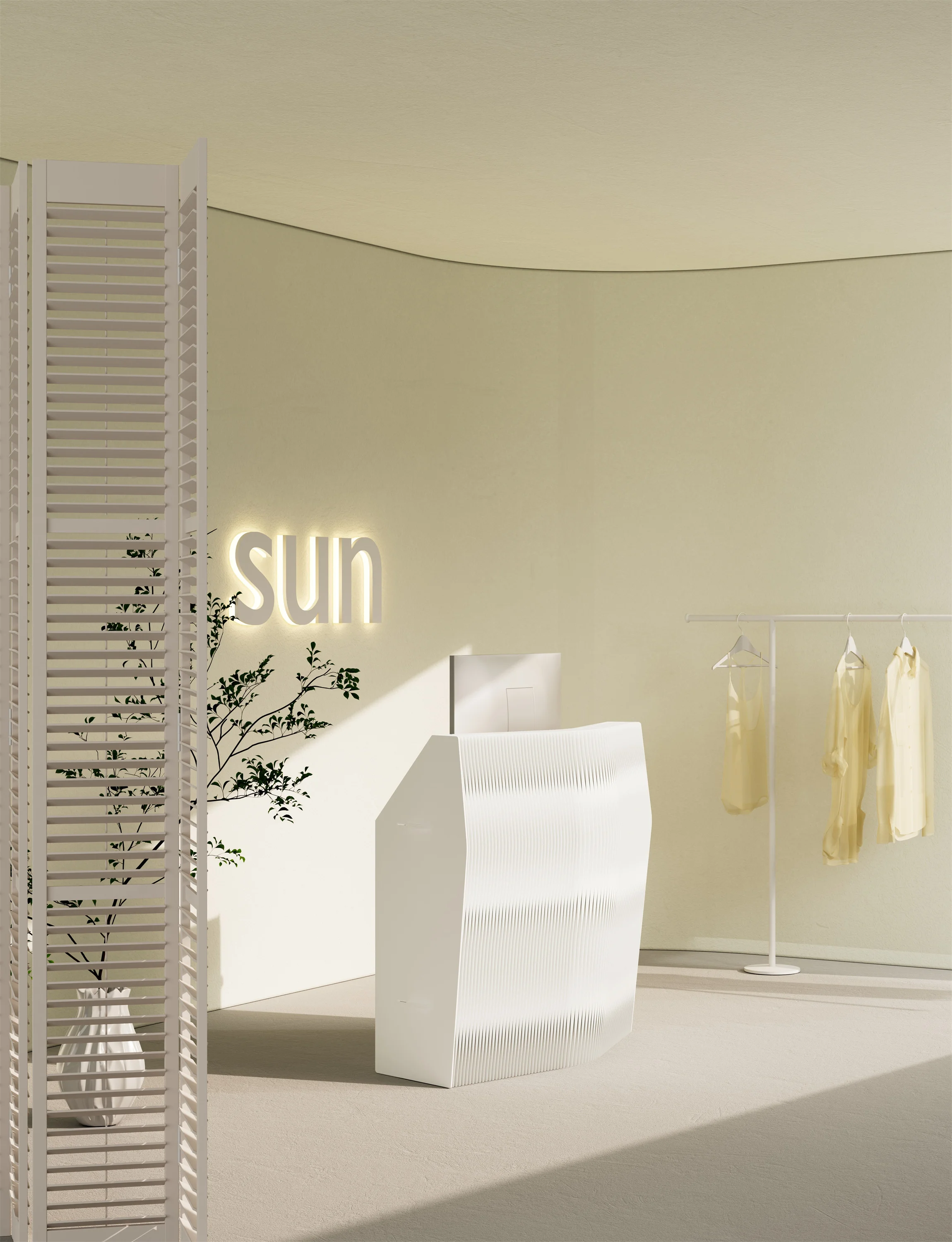 Ihpaper Hexagon Paper Reception Desk Foldable Commercial White Front ...