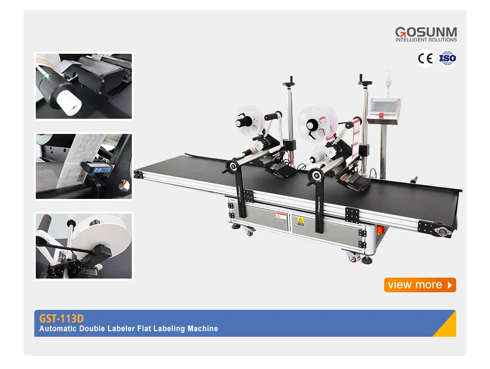 Automatic Label Applicator Machine Adhesive Sticker Flat Labeling ...