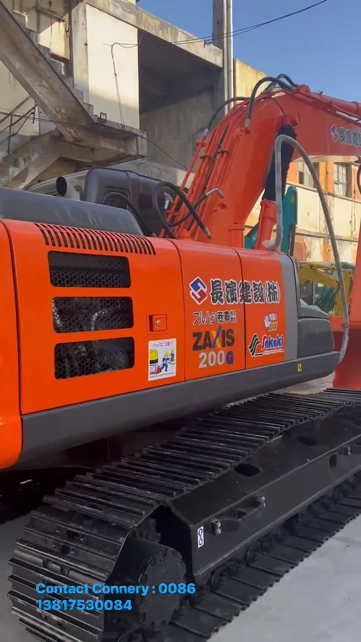 Used Excavator Earth-moving Crawler 20ton Hitachi Zx200 Series Zx200-3 ...