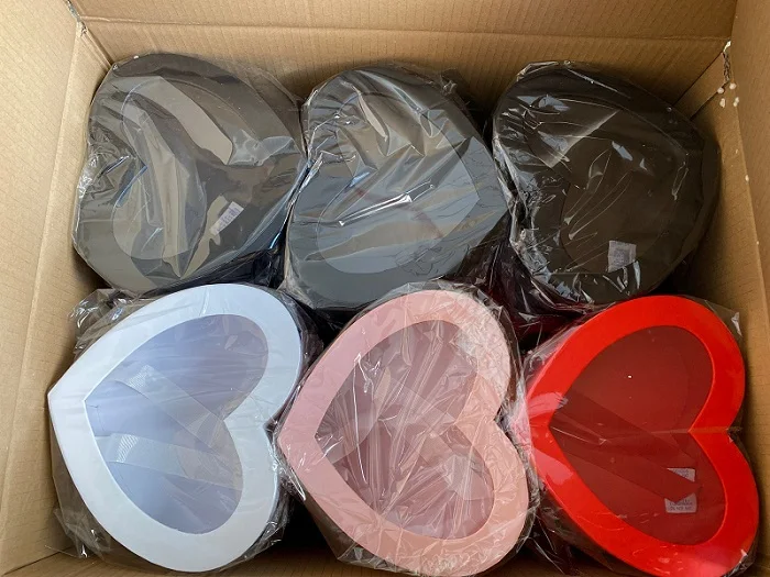 Heart-shaped Double-layer Rotating Valentine's Day Flower Packing Box ...