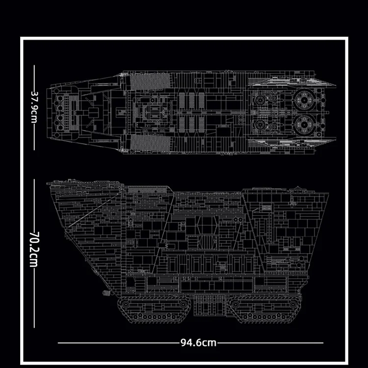 Mould DIY Jumbo Brick Ship Building Blocks Sets MOC Toy