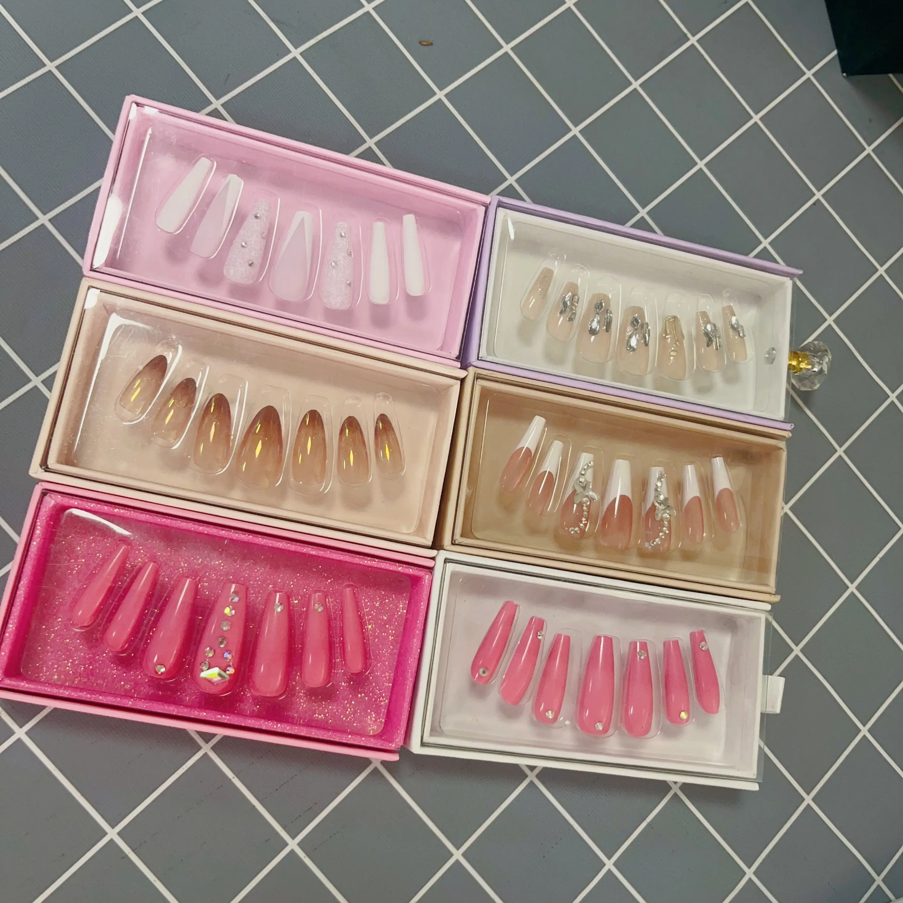 Top Quality Nails Package Box Professional Empty Nail Box For Girls ...