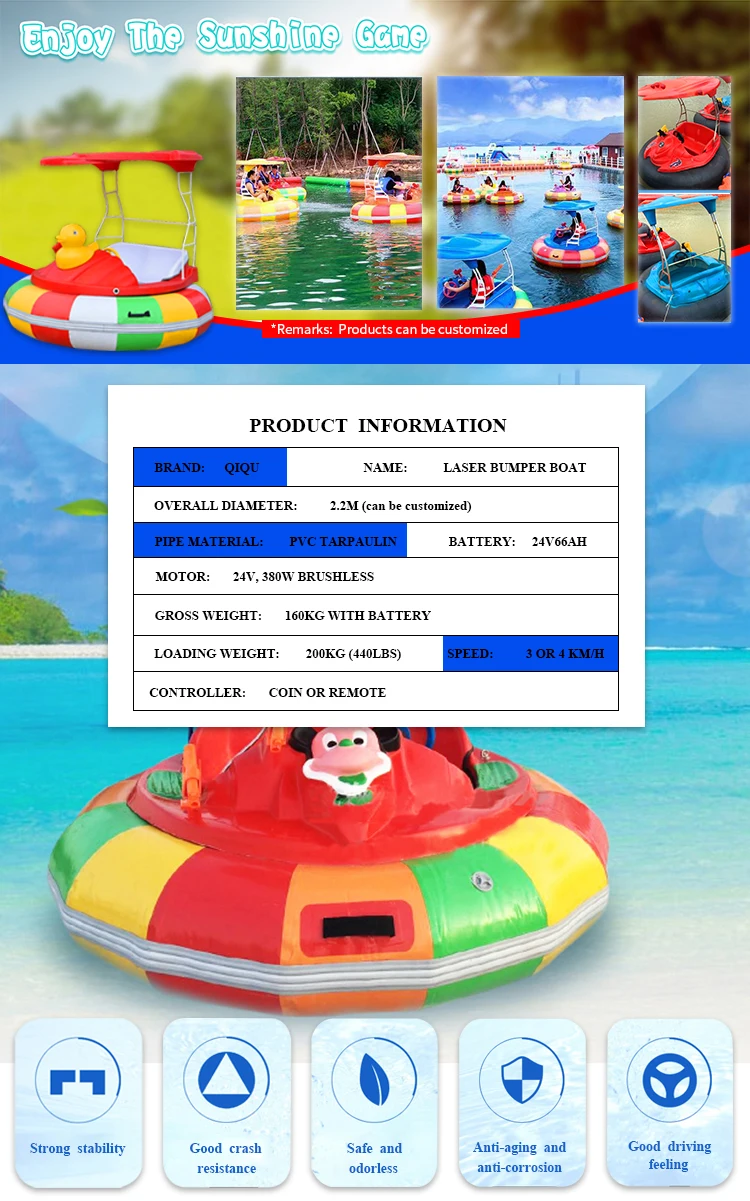 Customized Interesting Water Gun Adult Electric Water Bumper Boat - Buy ...