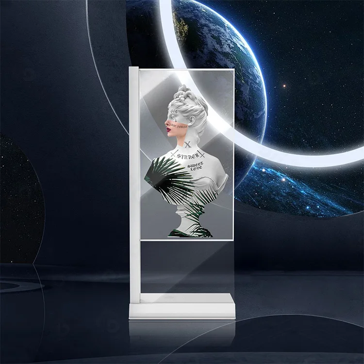 55inch AI Digital Man OLED Transparent Digital Signage| Alibaba.com