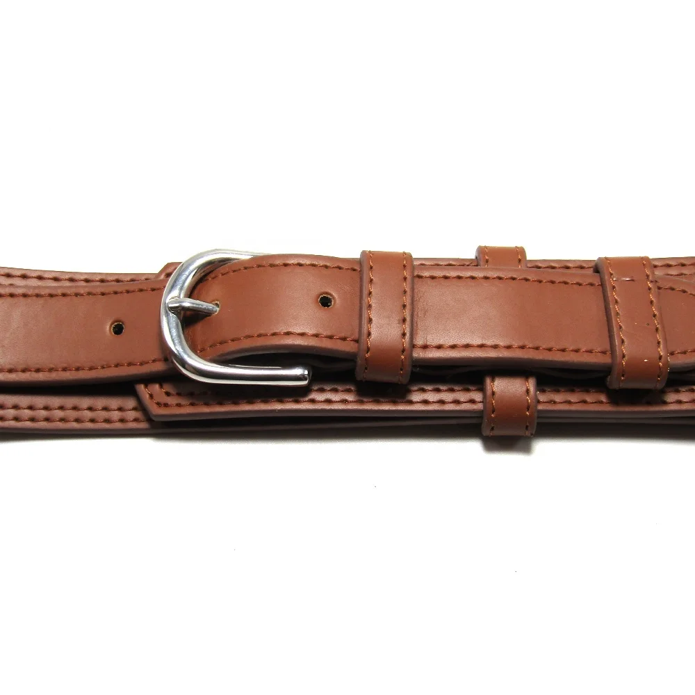 Custom Men Classic Vintage Pin Buckle Luxury Strap Genuine Pu Leather