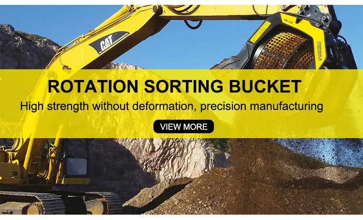 RSBM OEM Excavator Rotary Screening Bucket Soil 360 Rotary Sorting ...
