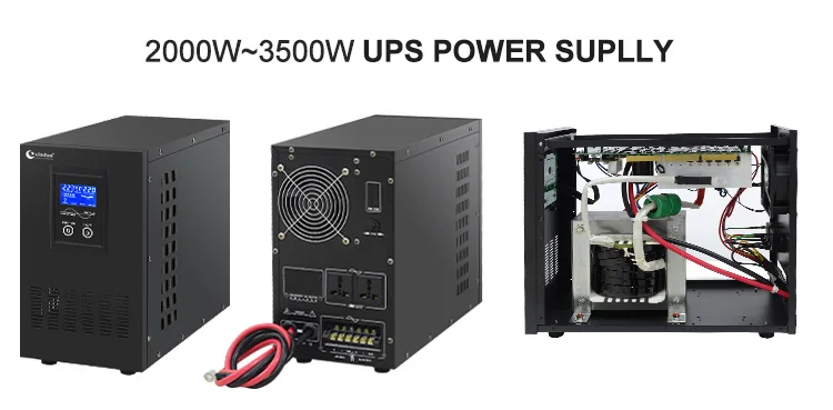 150VA 12V UPS Power Supply Battery, 1000W Pure Sine Wave Output ...