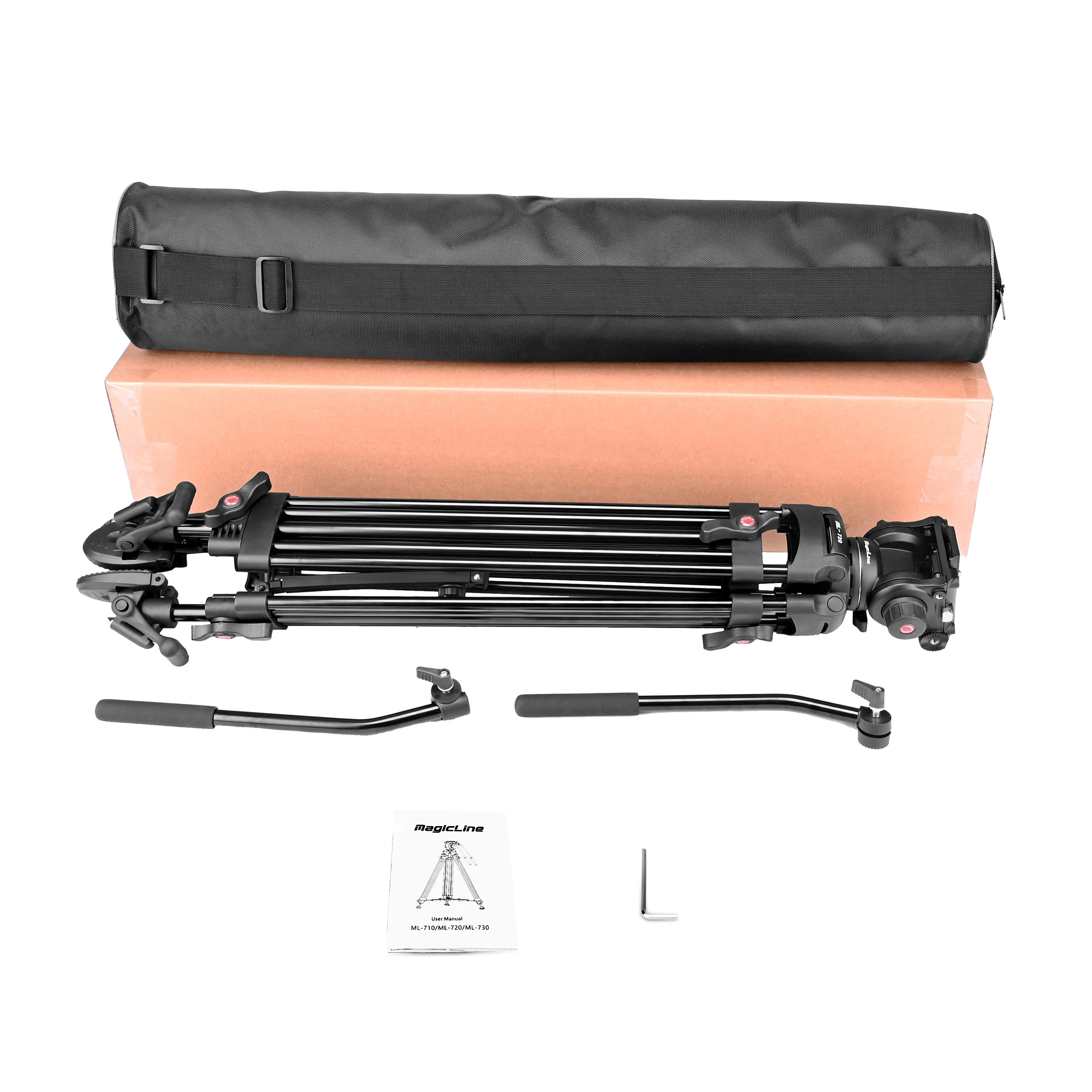 2023 Aluminum Telescoping Flexible Heavy Duty Professional Fluid Head ...